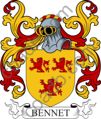 Bennett Family Crest, Coat of Arms and Name History