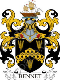 Bennett Family Crest, Coat of Arms and Name History