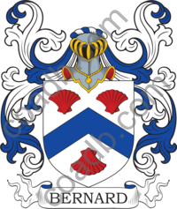 Bernard Family Crest, Coat of Arms and Name History