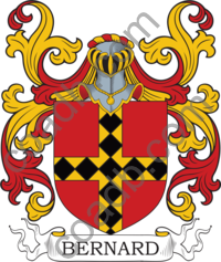 Bernard Family Crest, Coat of Arms and Name History