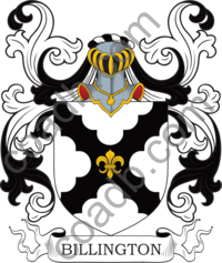 Billington Family Crest, Coat of Arms and Name History
