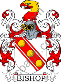 Bishop Family Crest, Coat of Arms and Name History