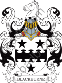 Blackburn Family Crest, Coat of Arms and Name History
