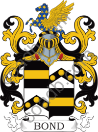 Bond Family Crest, Coat of Arms and Name History