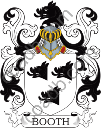 Booth Family Crest, Coat of Arms and Name History