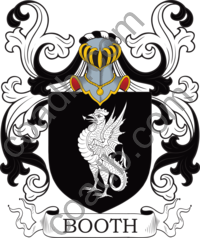 Booth Family Crest, Coat of Arms and Name History