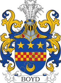 Boyd Family Crest, Coat of Arms and Name History