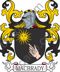 Brady Family Crest, Coat of Arms and Name History