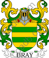 Bray Family Crest, Coat of Arms and Name History