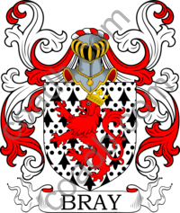 Bray Family Crest, Coat of Arms and Name History