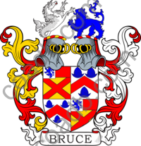 Bruce Family Crest, Coat of Arms and Name History