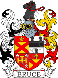 Bruce Family Crest, Coat of Arms and Name History
