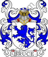 Bruce Family Crest, Coat of Arms and Name History