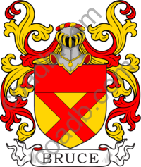 Bruce Family Crest, Coat of Arms and Name History