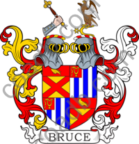 Bruce Family Crest, Coat of Arms and Name History
