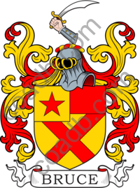 Bruce Family Crest, Coat of Arms and Name History