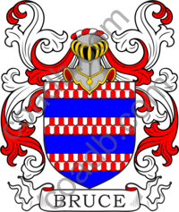 Bruce Family Crest, Coat of Arms and Name History