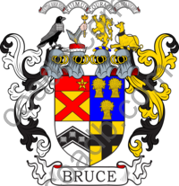 Bruce Family Crest, Coat of Arms and Name History