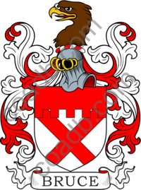 Bruce Family Crest, Coat of Arms and Name History