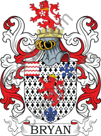 Bryan Family Crest, Coat of Arms and Name History
