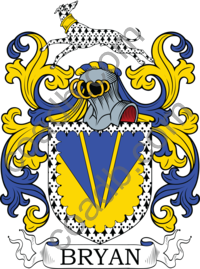 Bryan Family Crest, Coat of Arms and Name History