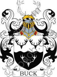 Buck Family Crest, Coat of Arms and Name History