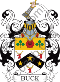 Buck Family Crest, Coat of Arms and Name History