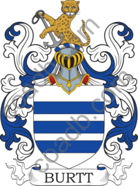 Burt Family Crest, Coat of Arms and Name History