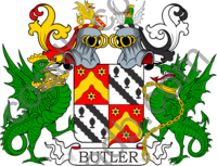 Butler Family Crest, Coat of Arms and Name History