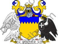 Butler Family Crest, Coat of Arms and Name History
