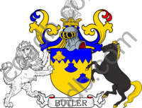 Butler Family Crest, Coat of Arms and Name History