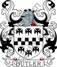 Butler Family Crest, Coat of Arms and Name History