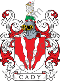 Cady Family Crest, Coat of Arms and Name History