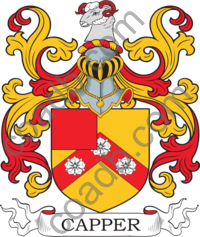 Capper Family Crest, Coat of Arms and Name History