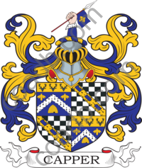 Capper Family Crest, Coat of Arms and Name History