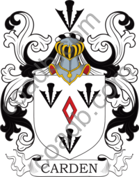 Carden Family Crest, Coat of Arms and Name History