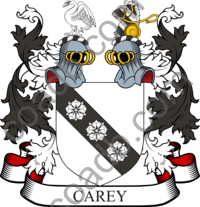 Carey Family Crest, Coat of Arms and Name History