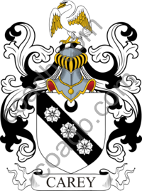 Carey Family Crest, Coat of Arms and Name History