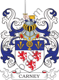 Carney Family Crest, Coat of Arms and Name History
