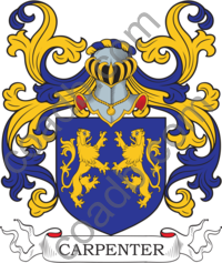 Carpenter Family Crest, Coat of Arms and Name History
