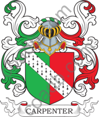 Carpenter Family Crest, Coat of Arms and Name History