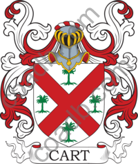 Cart Family Crest, Coat of Arms and Name History
