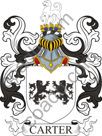 Carter Family Crest, Coat of Arms and Name History