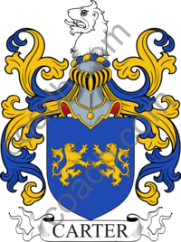 Carter Family Crest, Coat of Arms and Name History