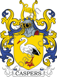 Caspers Family Crest, Coat of Arms and Name History
