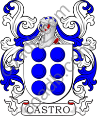 Castro Family Crest, Coat of Arms and Name History