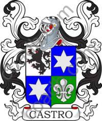 Castro Family Crest, Coat of Arms and Name History