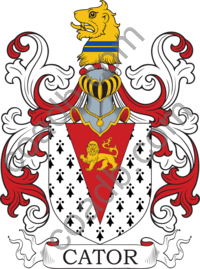 Cator Family Crest, Coat of Arms and Name History