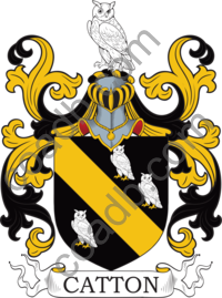 Catton Family Crest, Coat of Arms and Name History