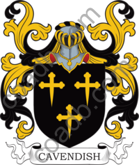 Cavendish Family Crest, Coat of Arms and Name History
